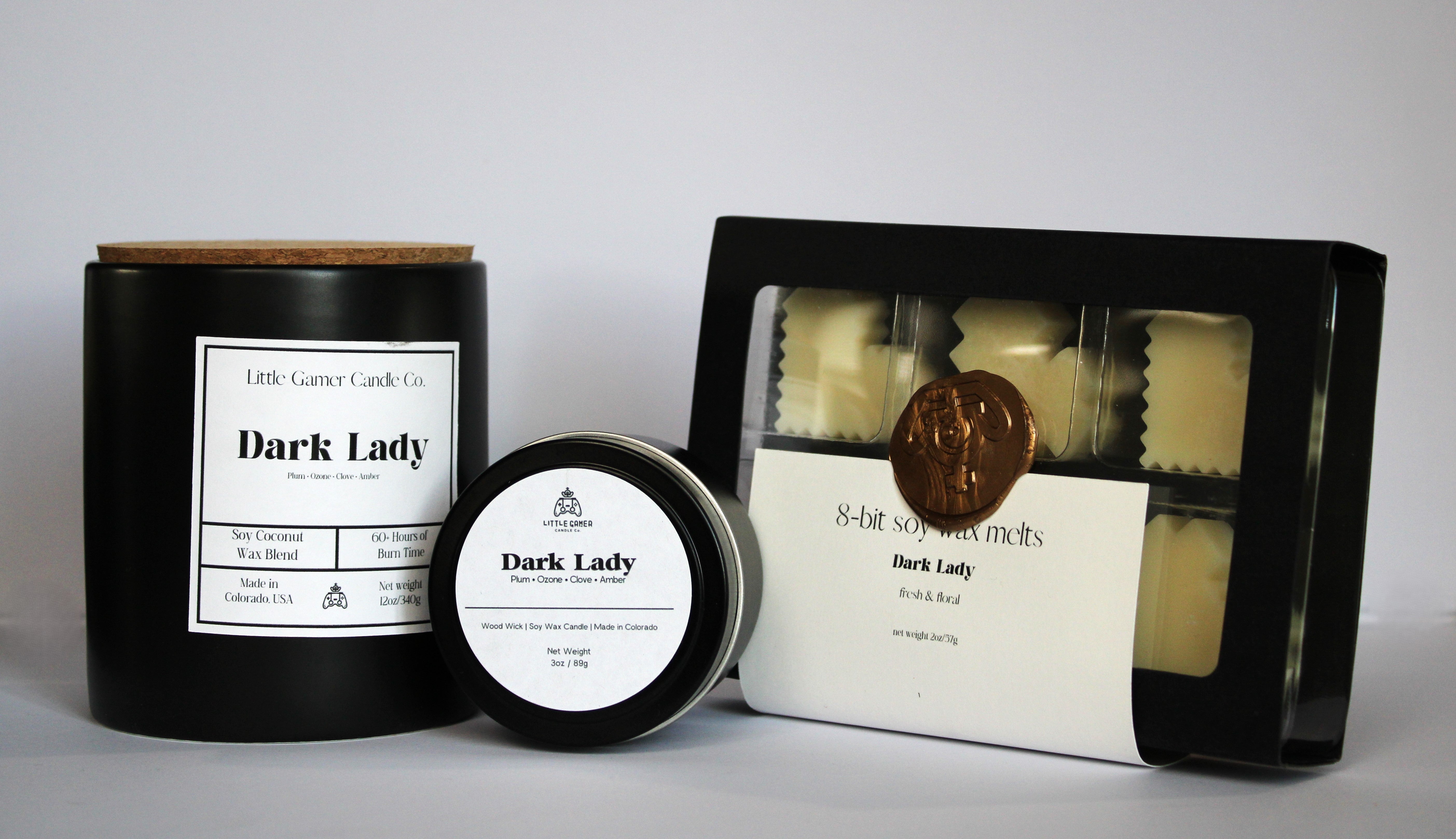 Dark Lady | Nerdy Scented Soy Candle | TTRPG Candles | Gamer Candles ...